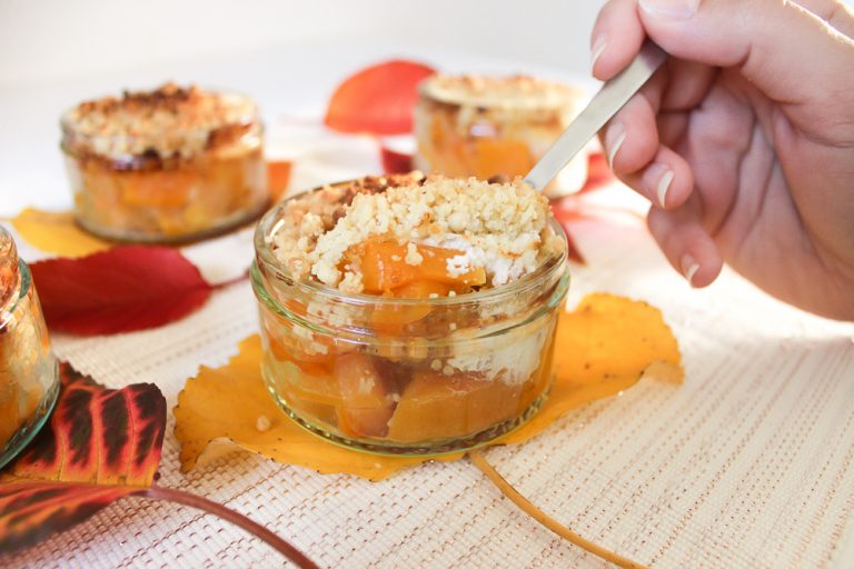 Crumble chèvre butternut - recette d'automne par Caro in the Sixties
